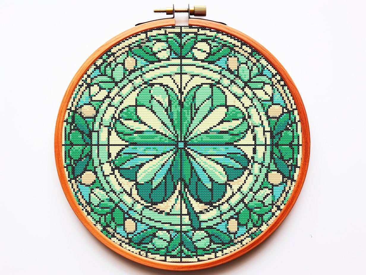 Clover Cross Stitch Pattern PDF Digital Instant Download Irish Green ...