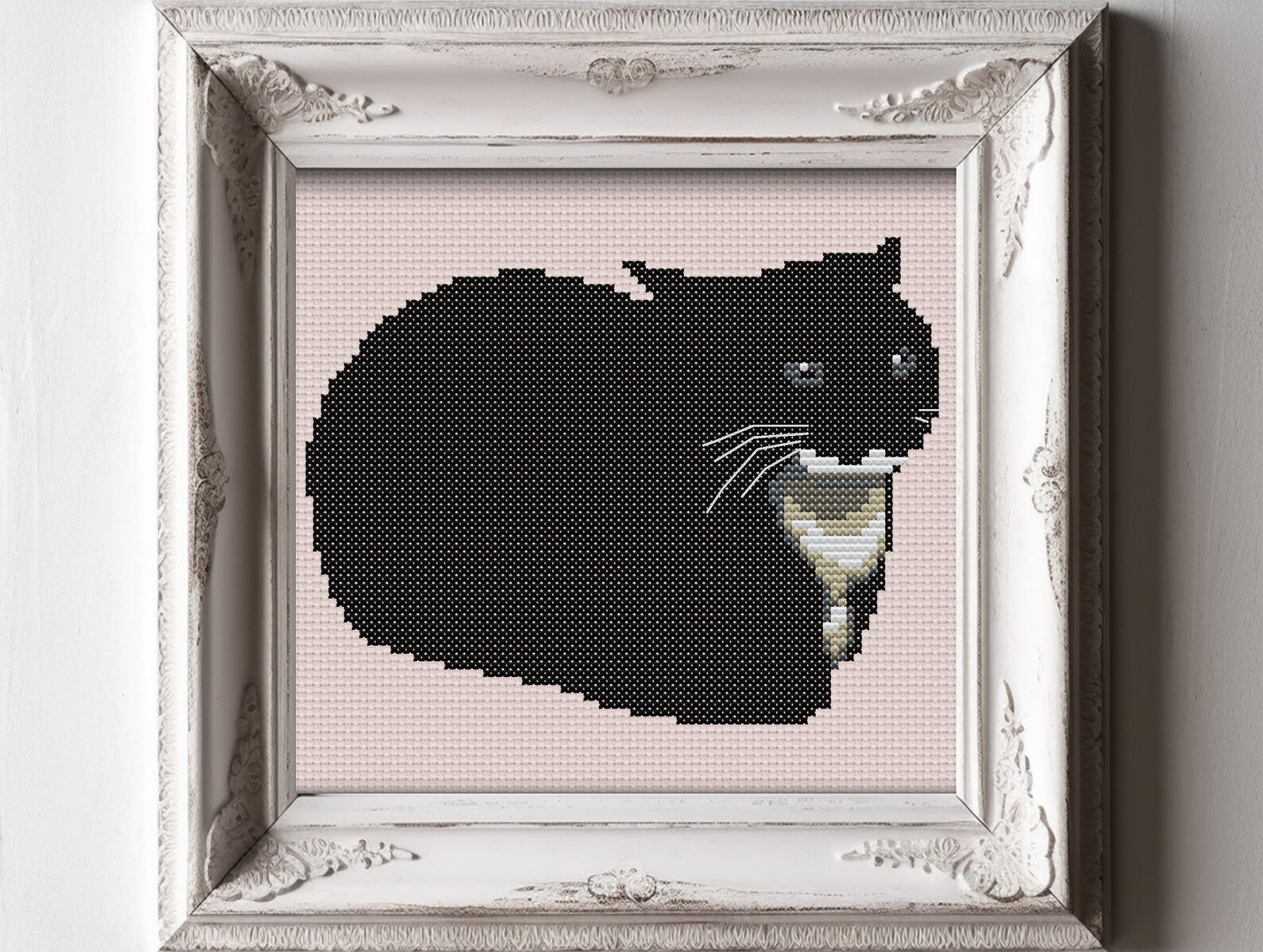 Maxwell Cat Meme Spinning Cat Maxwell the Low Poly Funny Cross Stitch ...