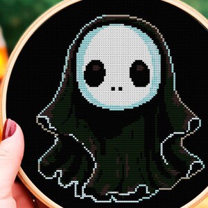 Cute Ghost Small Cross Stitch Pattern PDF - Spooky Fall Easy Modern ...
