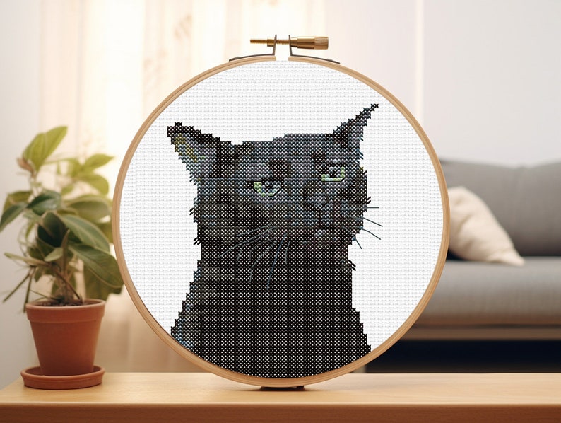 PDF Dissociating Black Cat Zoning Out Meme Funny Cross Stitch - Etsy