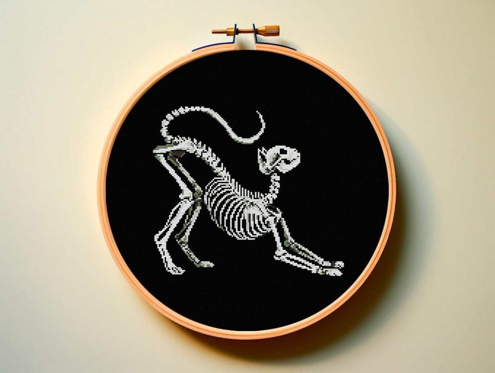 SET of 4 Goth Cross Stitch Patterns BUNDLE PDF Cat Skeleton Elegant ...
