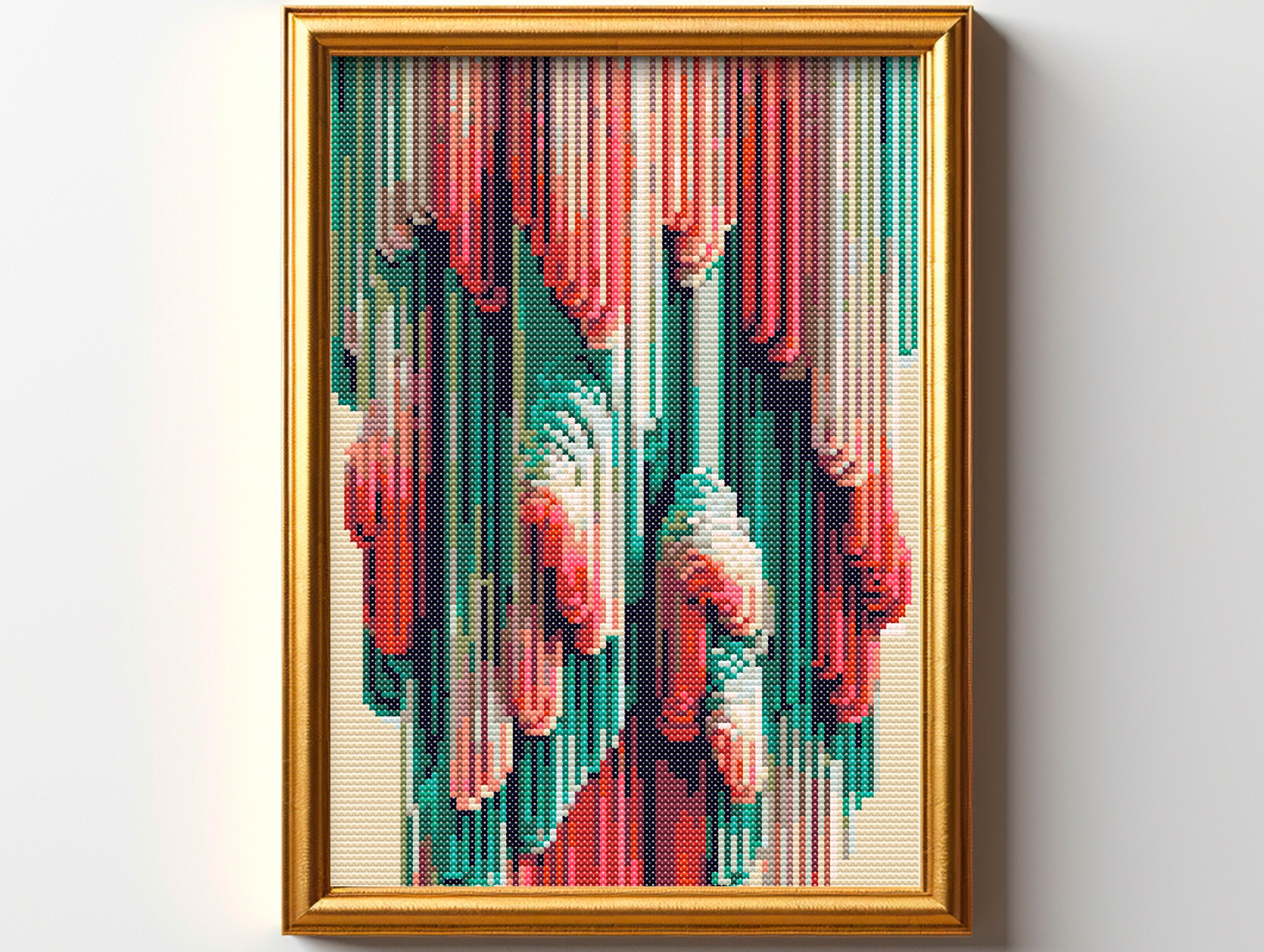 Modern Unique Cross-stitch Pattern PDF Instant Download Embroidery ...