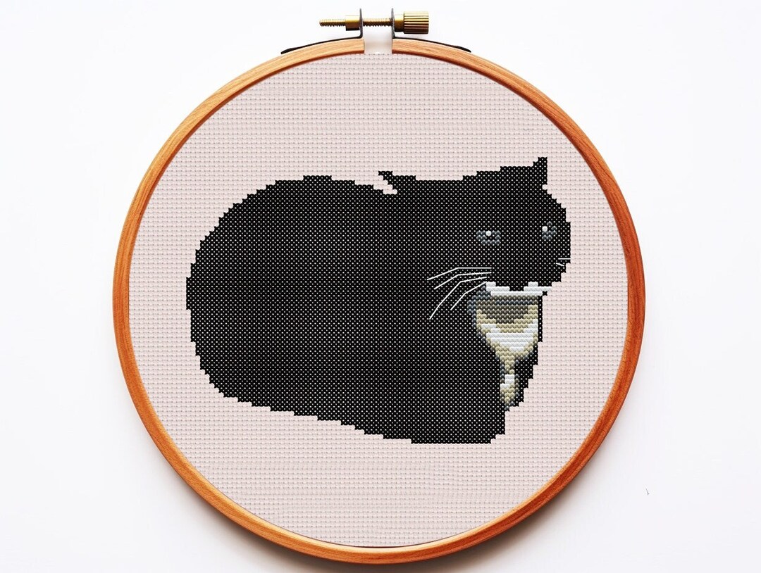Maxwell Cat Meme Spinning Cat Maxwell the Low Poly Funny Cross Stitch ...