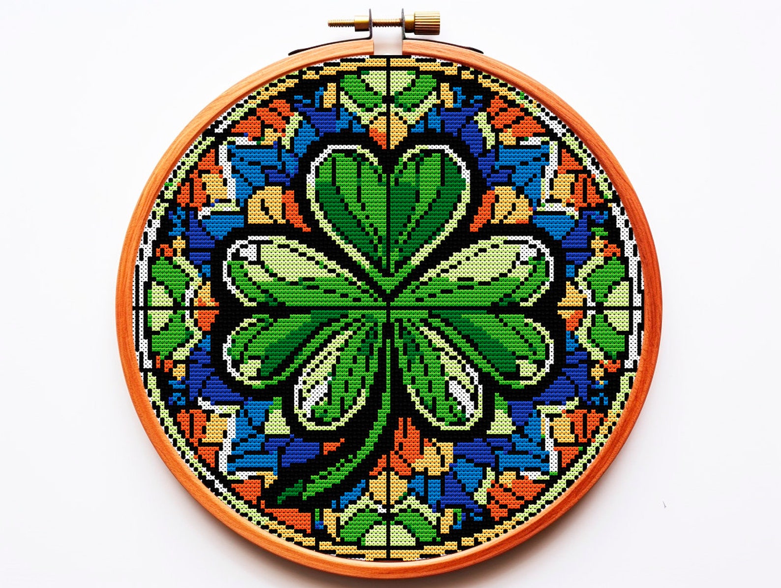 Clover Cross Stitch Pattern PDF Digital Instant Download Irish Green ...