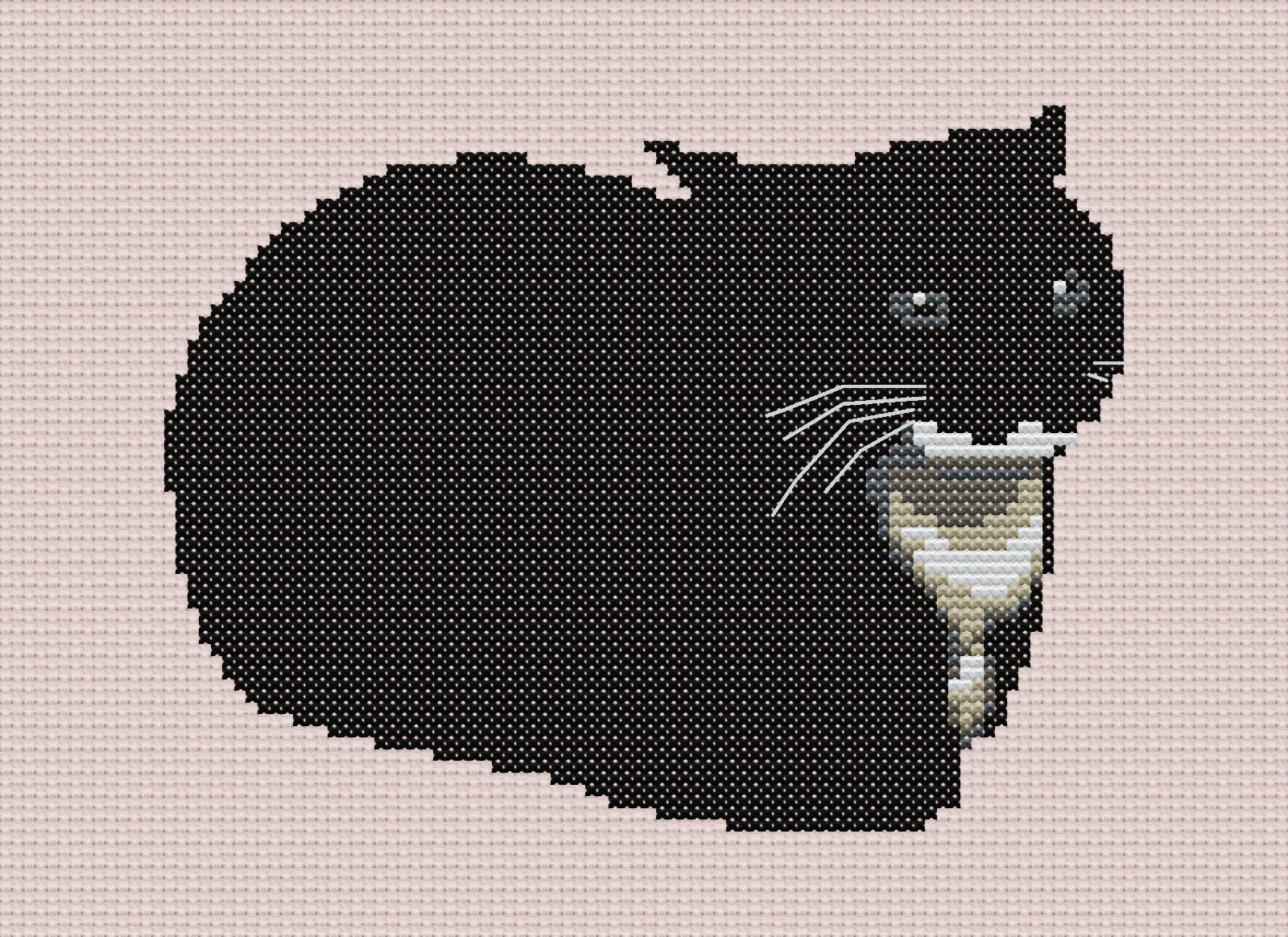 Maxwell Cat Meme Spinning Cat Maxwell the Low Poly Funny Cross Stitch ...
