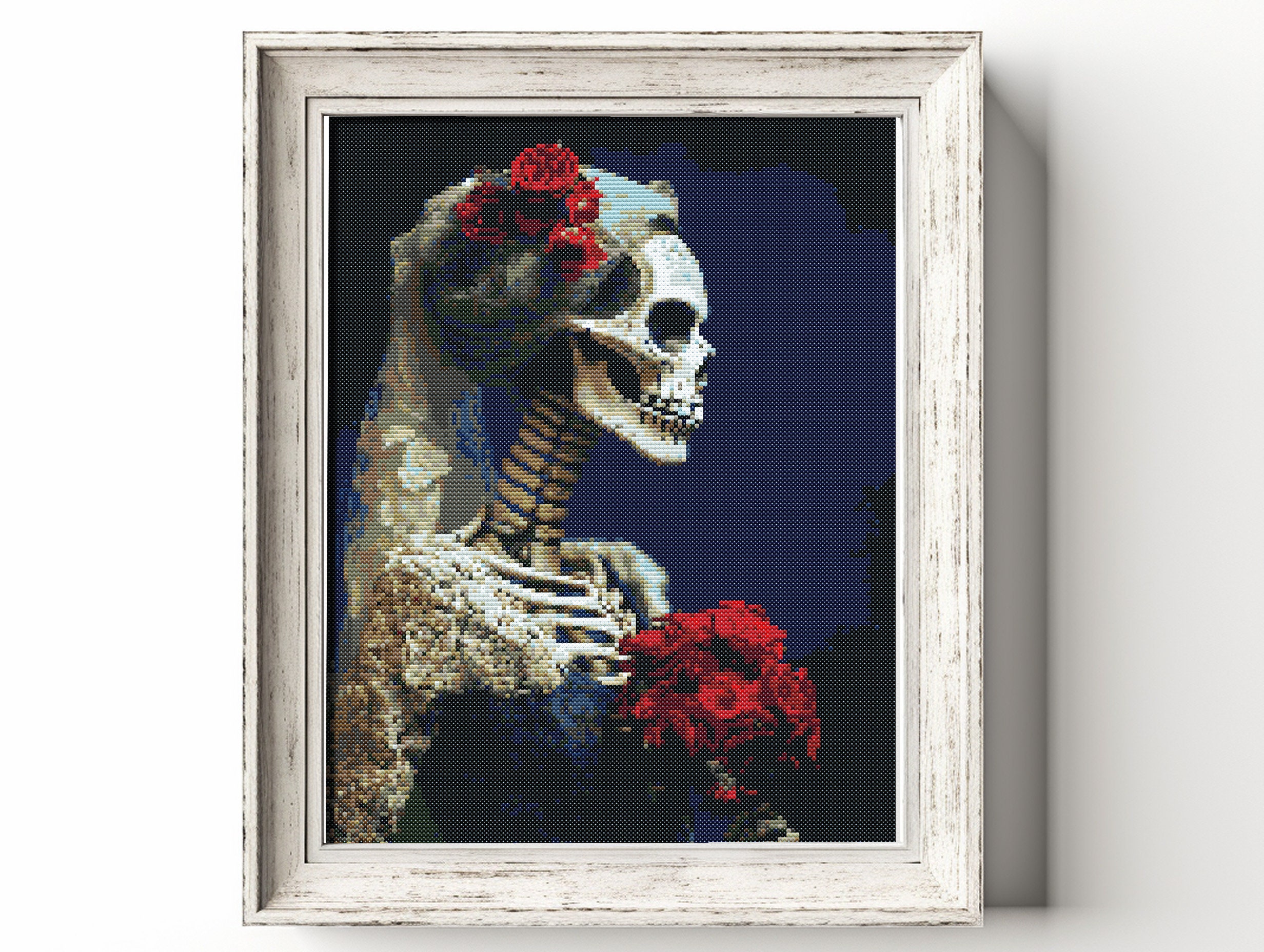 Modern Gothic Bride Cross Stitch Hallowe En Pattern Victorian Instant ...