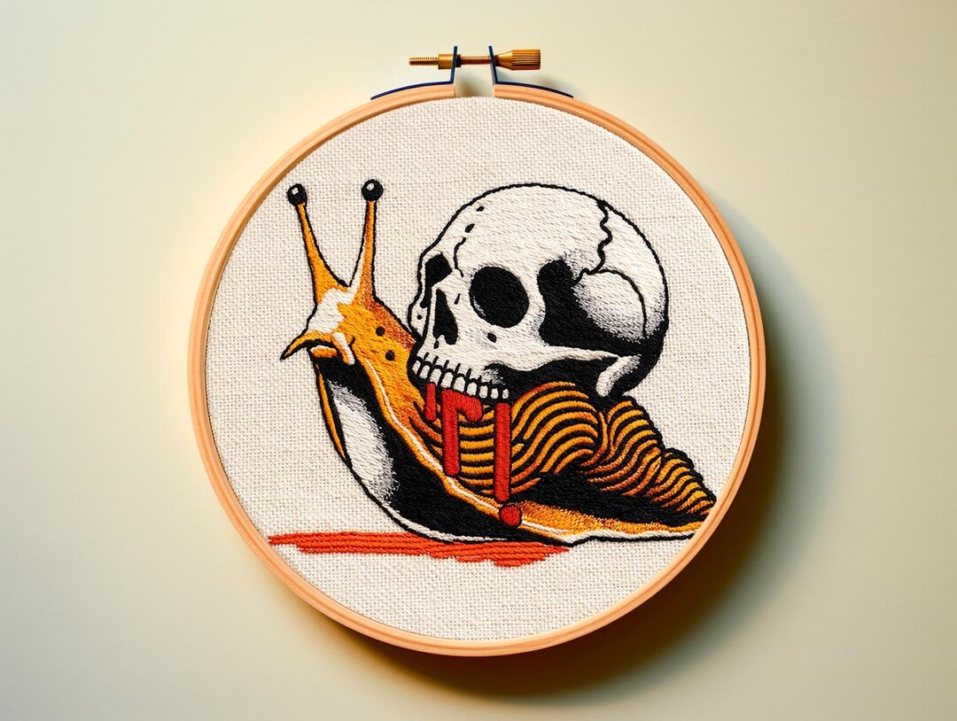 Hand Embroidery PDF Pattern With DMC Thread Color Code - Gothic Theme ...