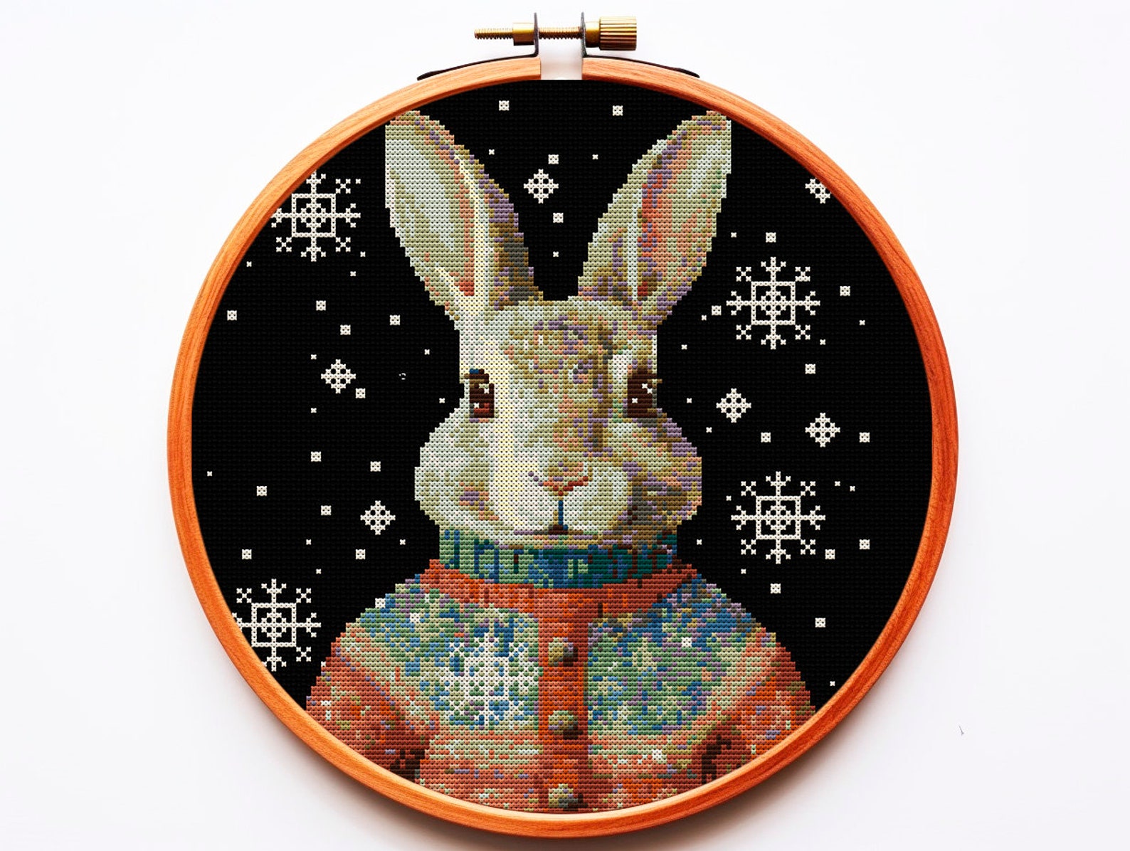Hare Cross Stitch Pattern Pdf-instant Download Rabbit Animal - Etsy