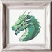 Green Dragon Cross Stitch Pattern PDF - Small Easy Color Chart Xstitch ...