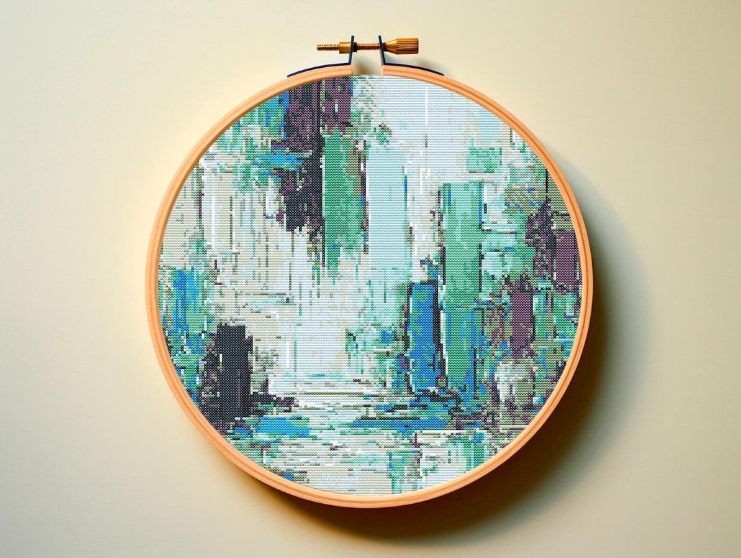 Modern Small Cross-stitch Pattern PDF Instant Download Embroidery ...