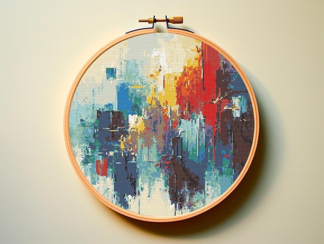 Modern Small Cross-stitch Pattern PDF Instant Download Embroidery ...