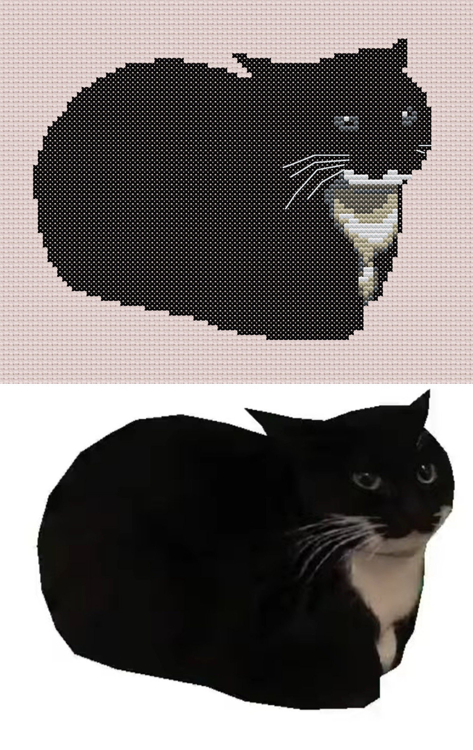 Maxwell Cat Meme Spinning Cat Maxwell the Low Poly Funny Cross Stitch ...