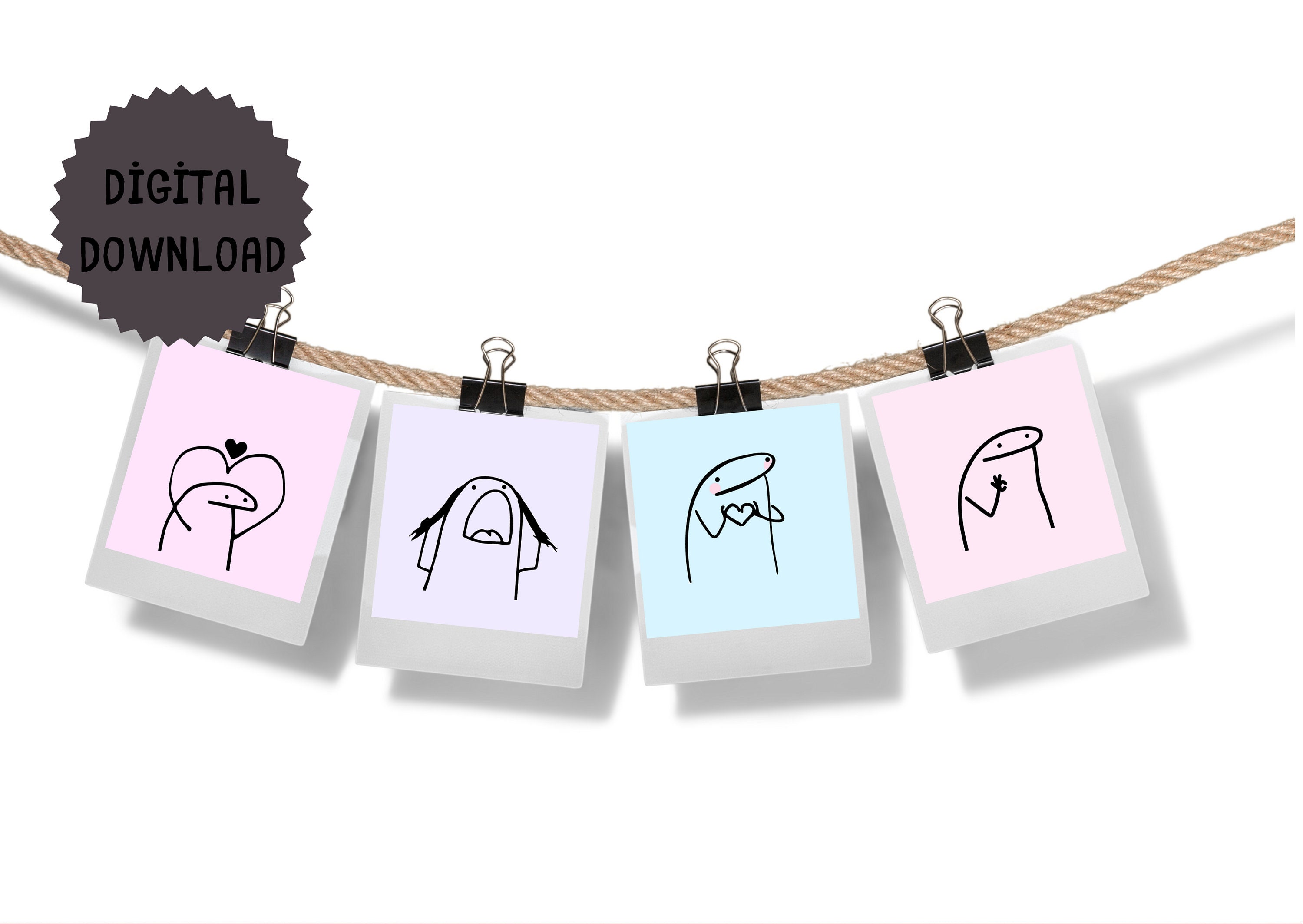 Cartoon Wall Art, Animation Wall Art, Simple Creative Wall Art - Etsy