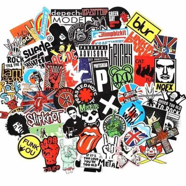 Rock Band Stickers - Etsy