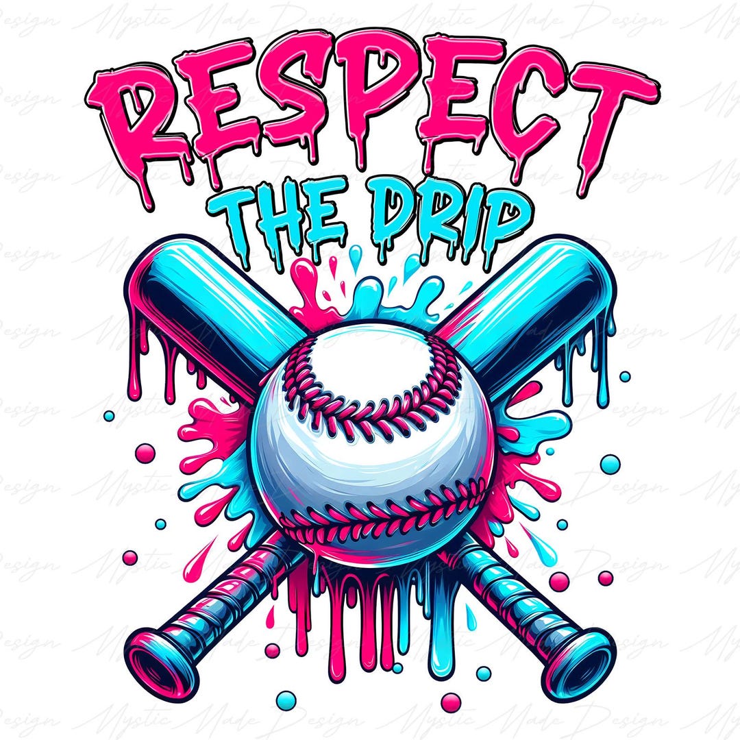 Baseball Drip Png, Game Day Baseball Png, Retro Baseball Png, Ice Cream ...