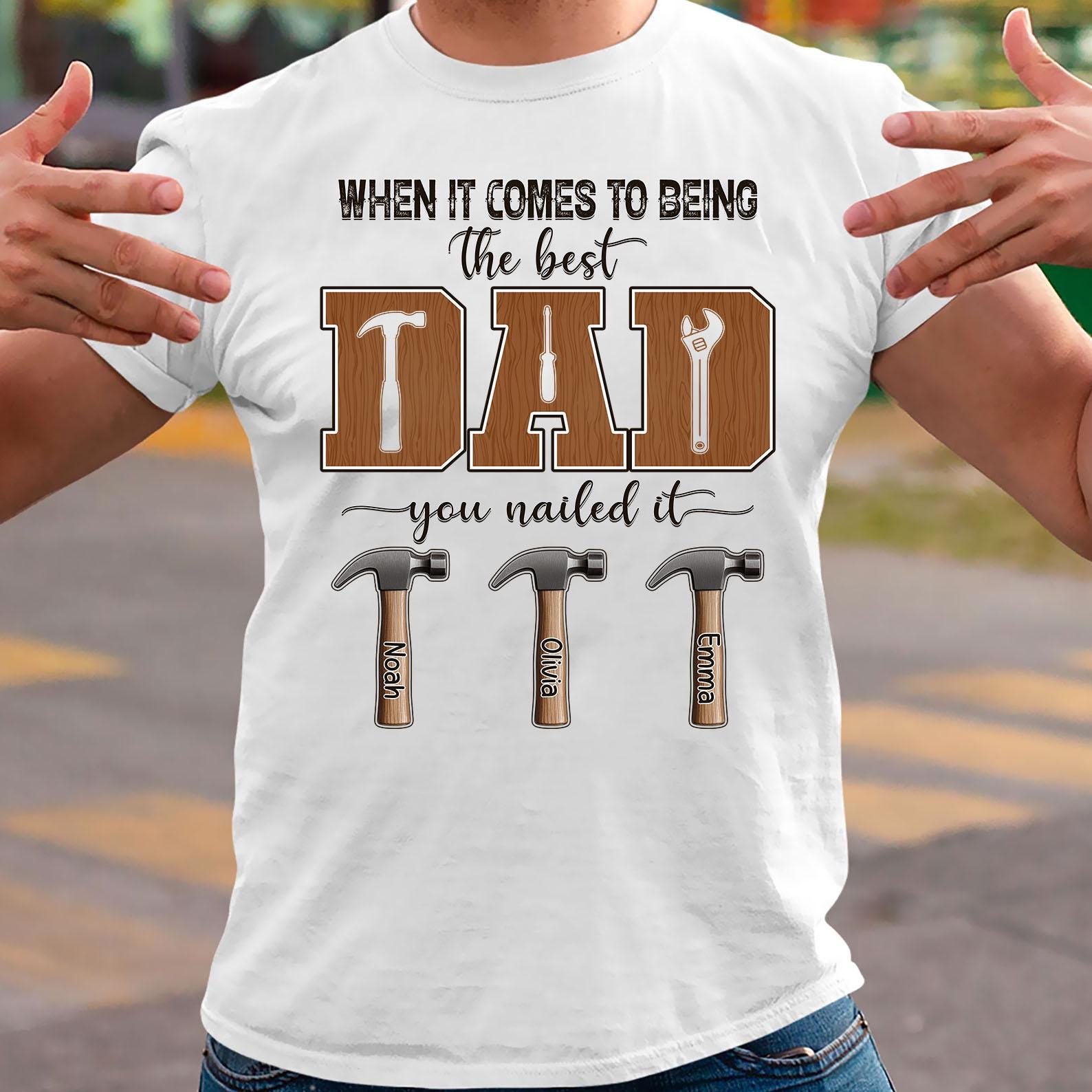 Personalized Dad With Kids Names Png, Dad Tools Png, Best Dad You ...