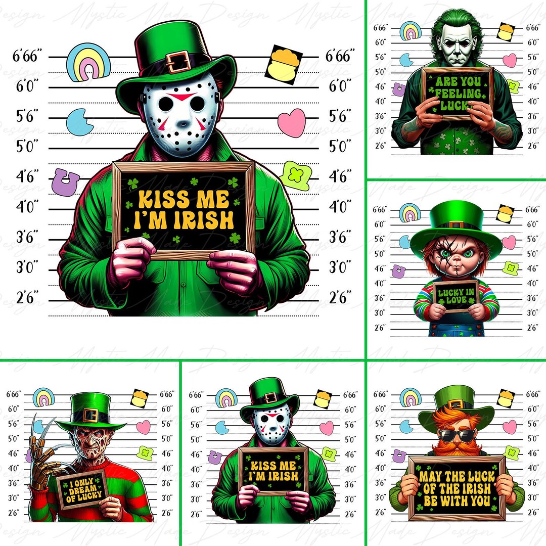 Saint Patrick’s Day Horror Killer Png, St Patricks Day Horror Png ...