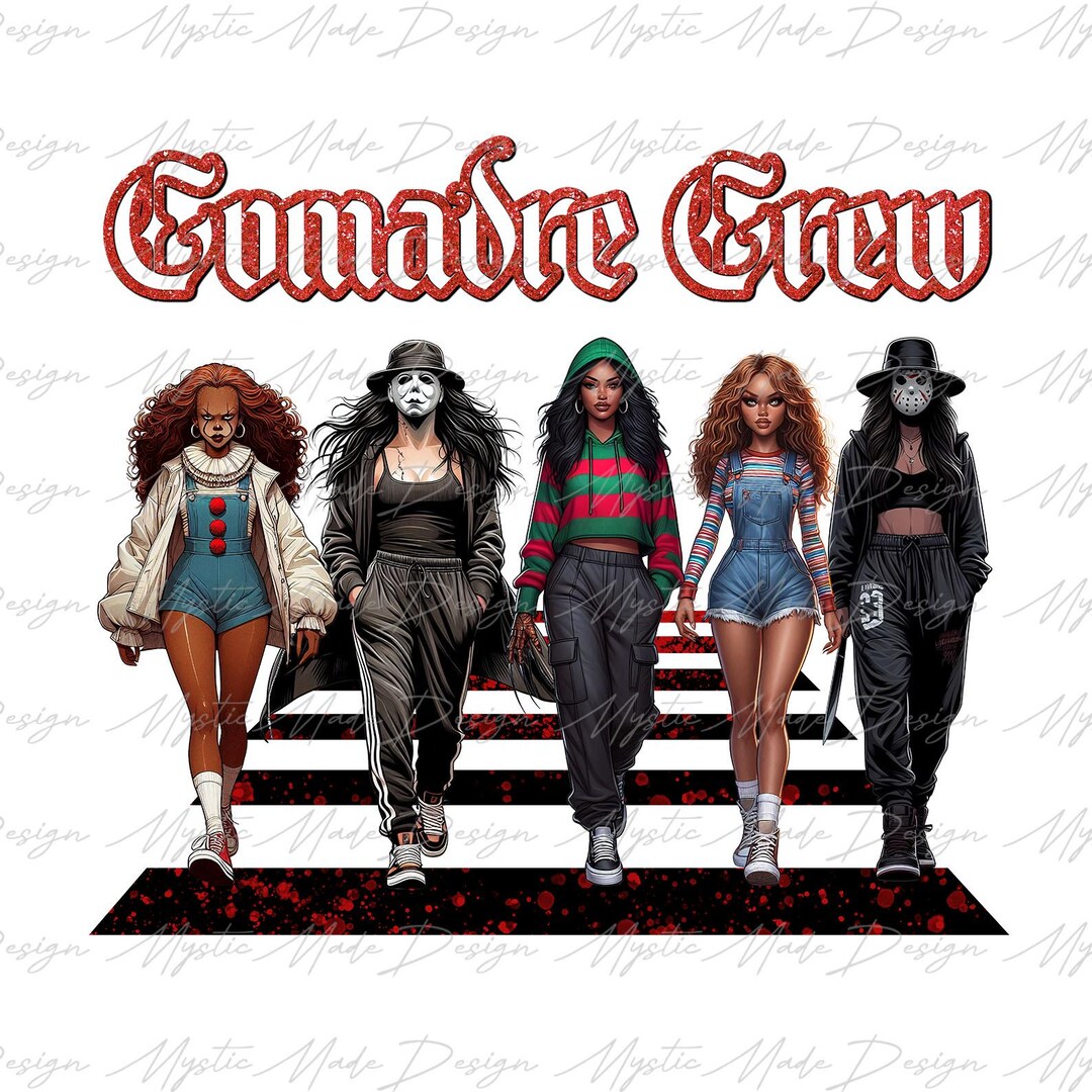 Comadre Crew Horror Movie Png, Girls Movie Killer Png, Halloween Horror ...