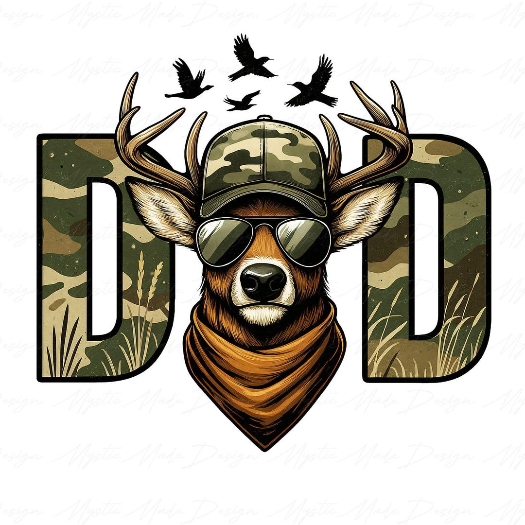 Retro Hunter Dad Png, Deer Hunting Png, Camouflage Hunting Png, Best ...