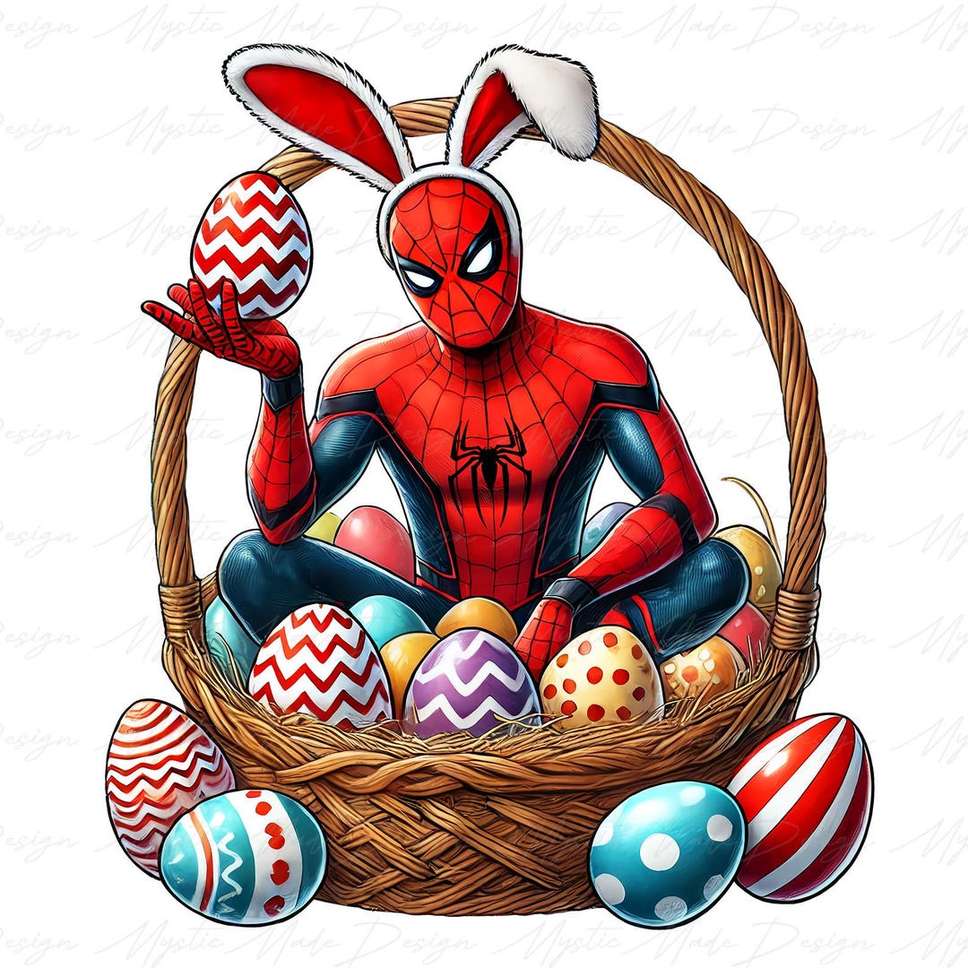 Happy Easter Day Png, Superhero Easter Png, Easter Cartoon Png, Easter ...