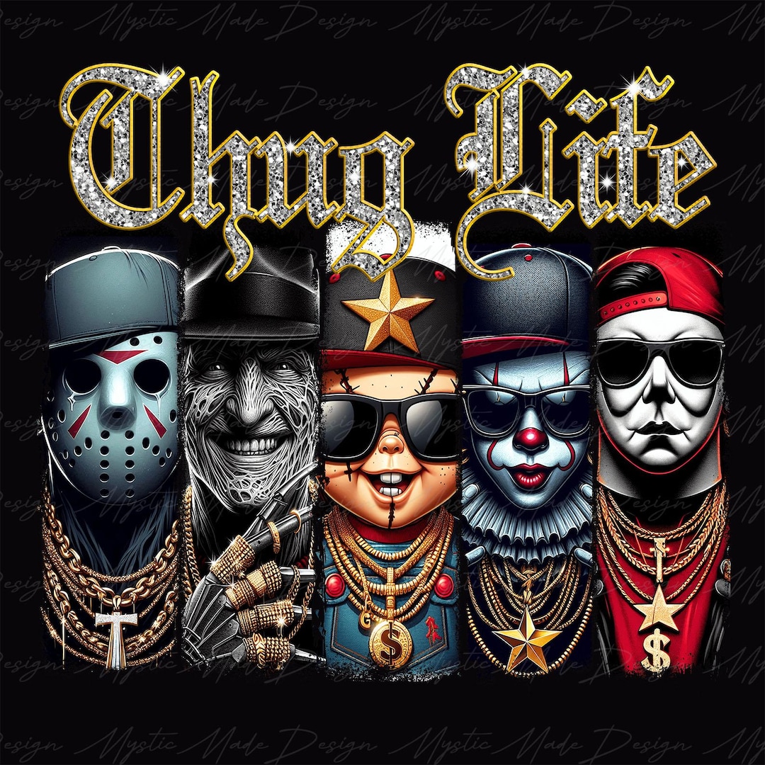 Thug Life Horror Movie Png, Scary Halloween Png, Horror Friend Png ...
