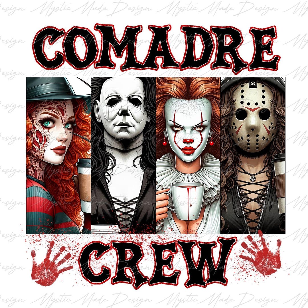 Comadre Crew Horror Movie Png, Girls Movie Killer Png, Halloween Horror ...
