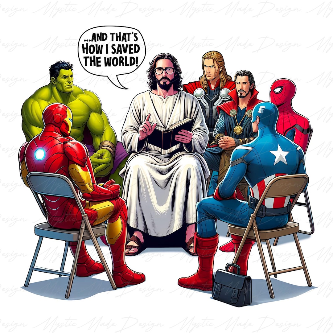 Funny That's How I Saved the World Jesus Superheroes Png, Funny ...