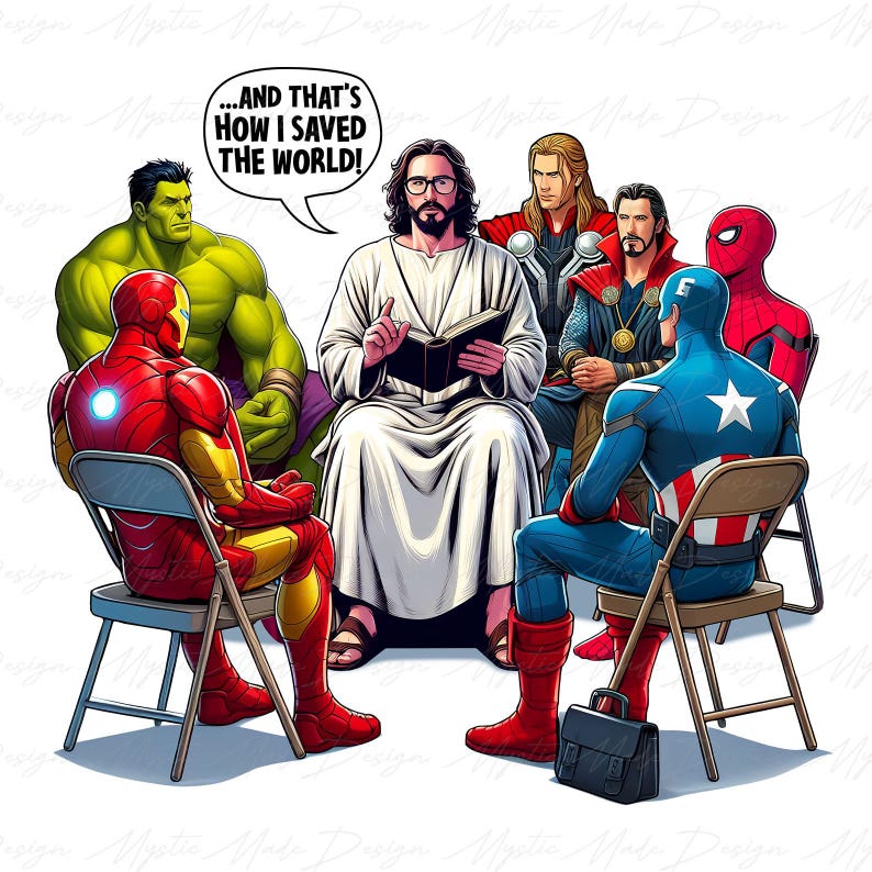 Funny That's How I Saved the World Jesus Superheroes Png, Funny ...