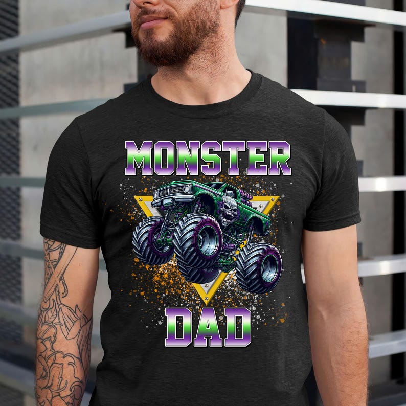 Monster Truck Dad Png, Monster Truck Daddy Png, Dad Truck Png, Monster ...