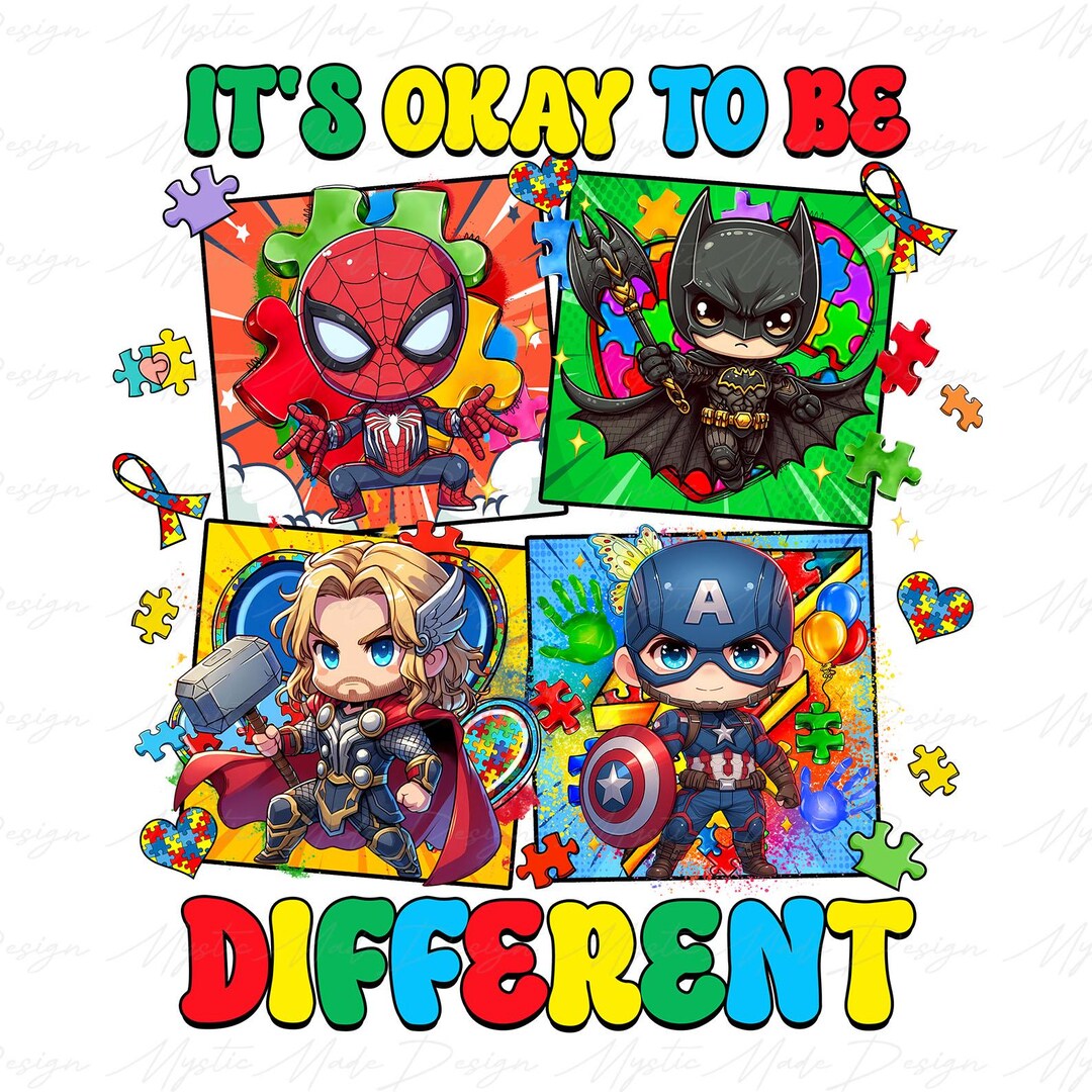 Autism Superhero Png, Autism Cartoon Png, Autism Awareness Png, Autism ...