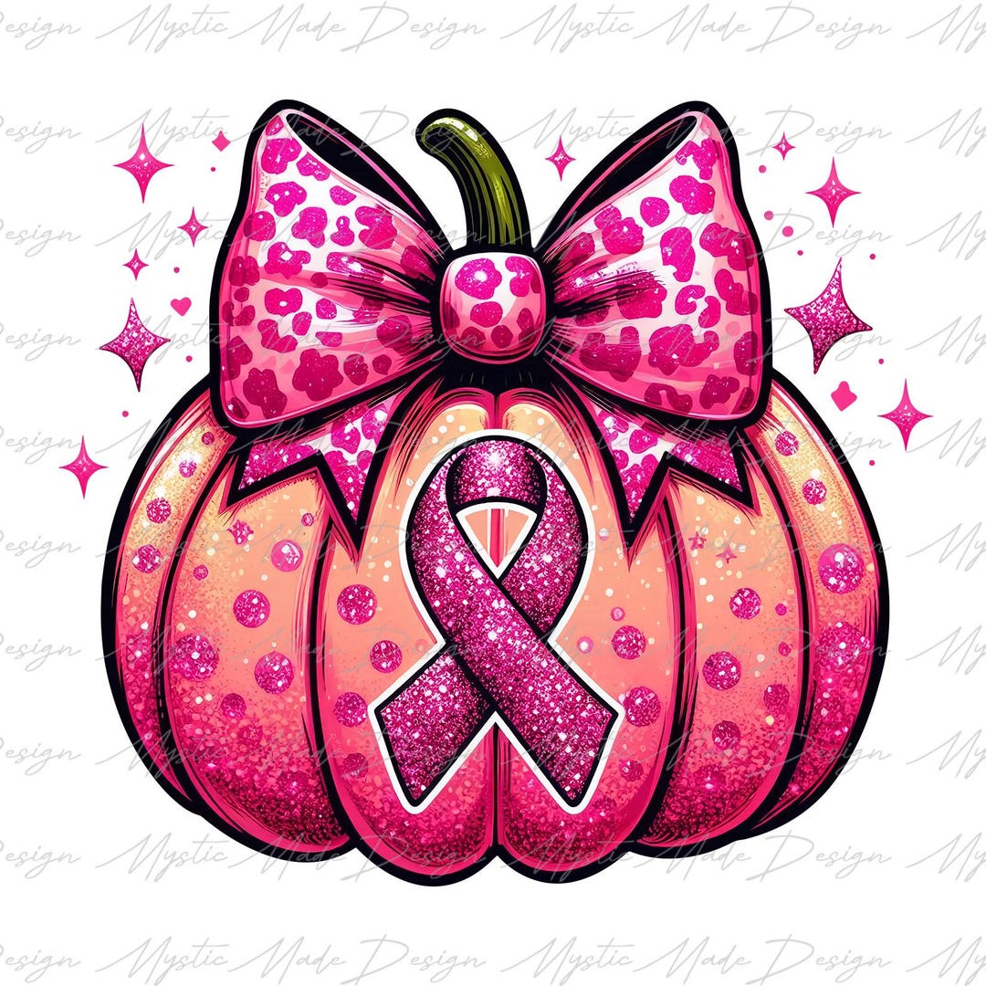 Coquette Pumpkin Breast Cancer Png, Breast Cancer Awareness Png ...