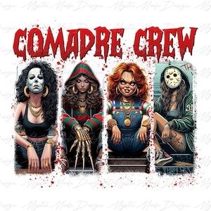 Comadre Crew Horror Movie Png, Girls Movie Killer Png, Halloween Horror ...