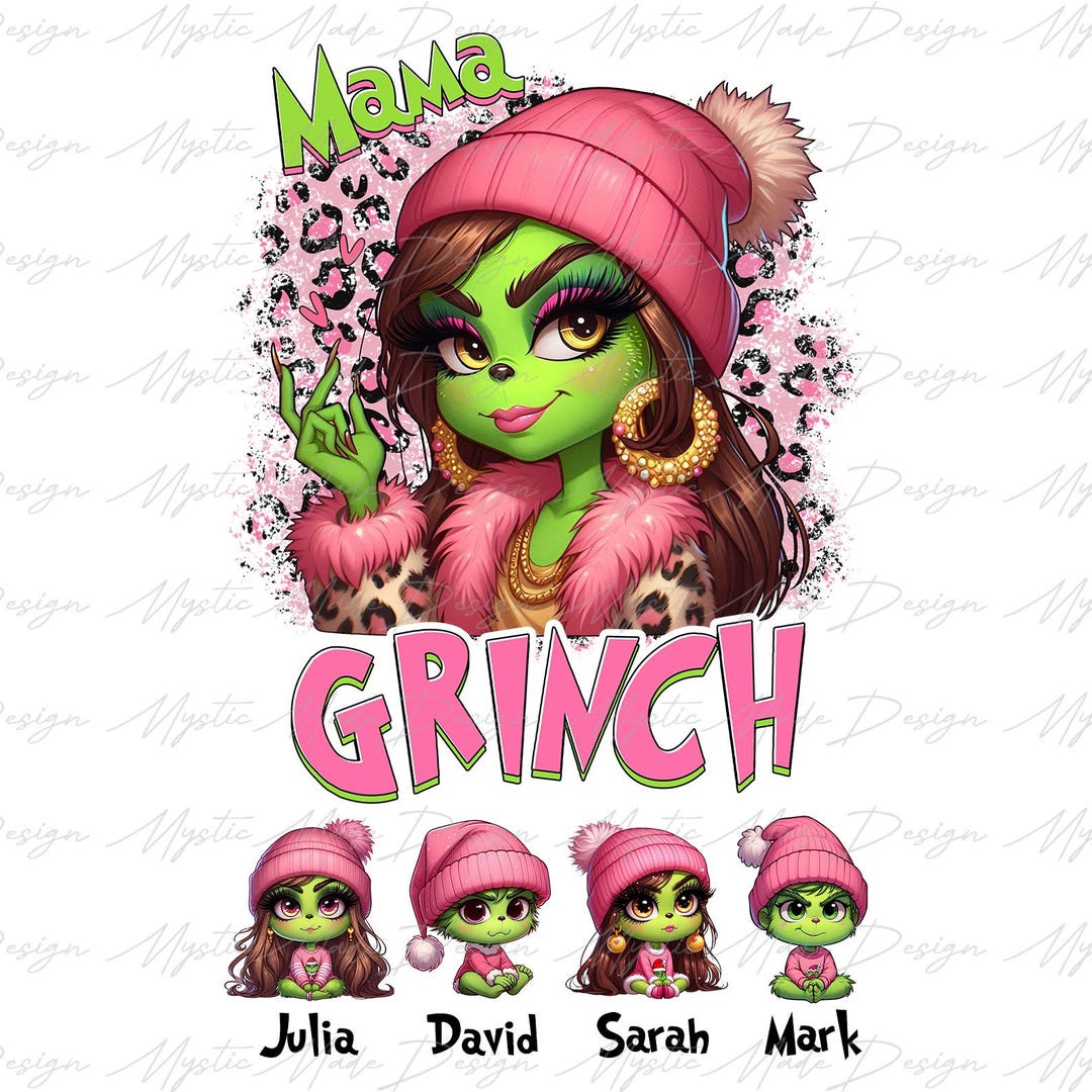 Custom Christmas Mama Kid Name Png, Christmas Mama Png, Merry Christmas ...