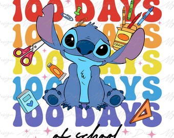 Happy 100 Days of School Png, Cartoon School Png, 100 Days Bruh Png ...