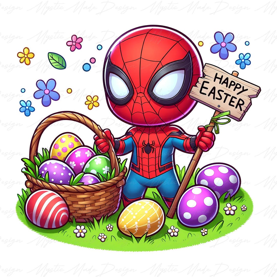 Happy Easter Day Png, Superhero Easter Png, Easter Cartoon Png, Easter ...