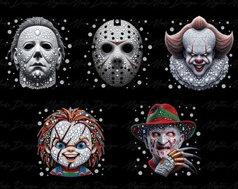 Halloween Horror Friends Png, Movie Killers Neon Png, Scary Halloween Movie Png, Horror Movie ...