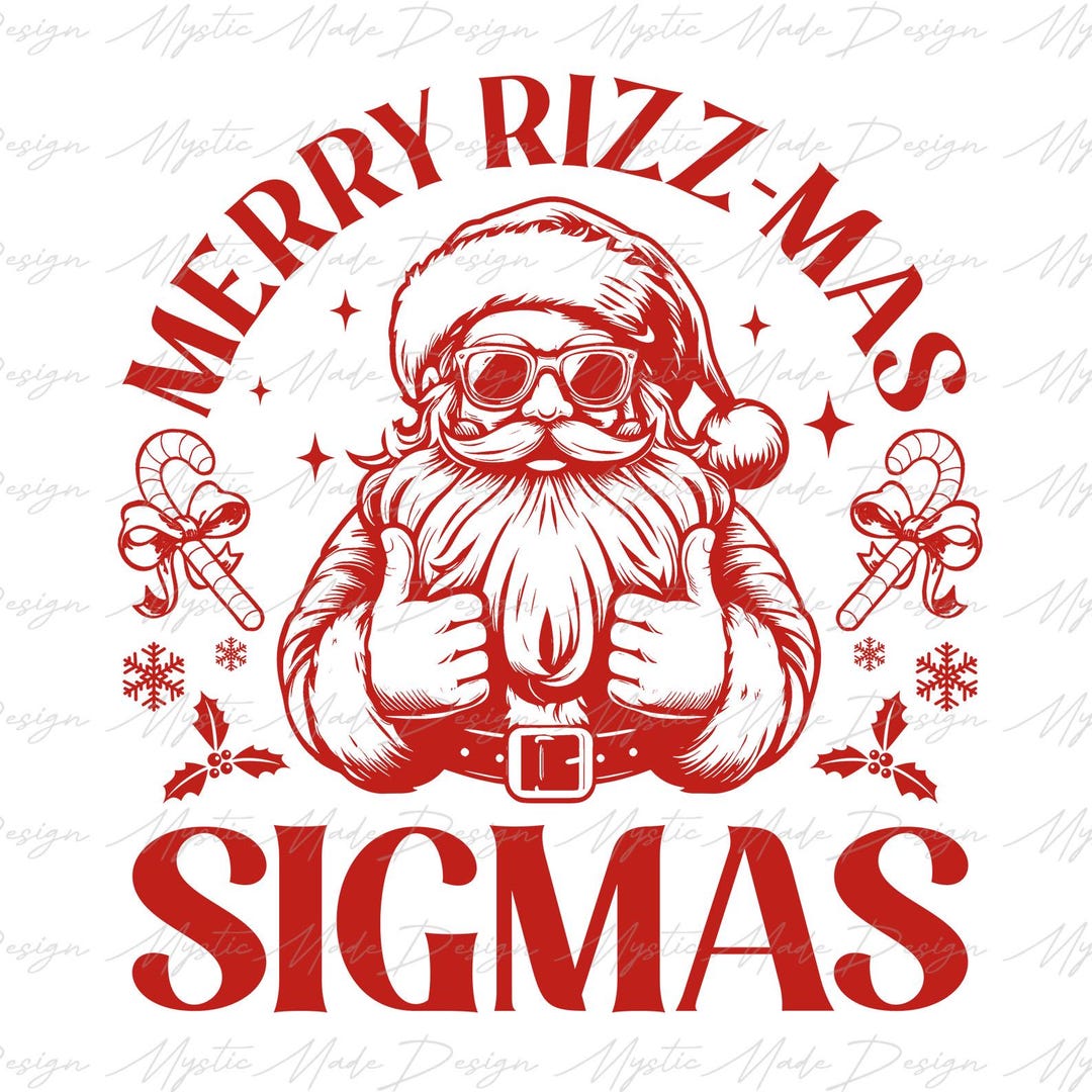 Skibidi Rizzmas Christmas Png, Funny Santa Christmas Design, Santa Bruh ...