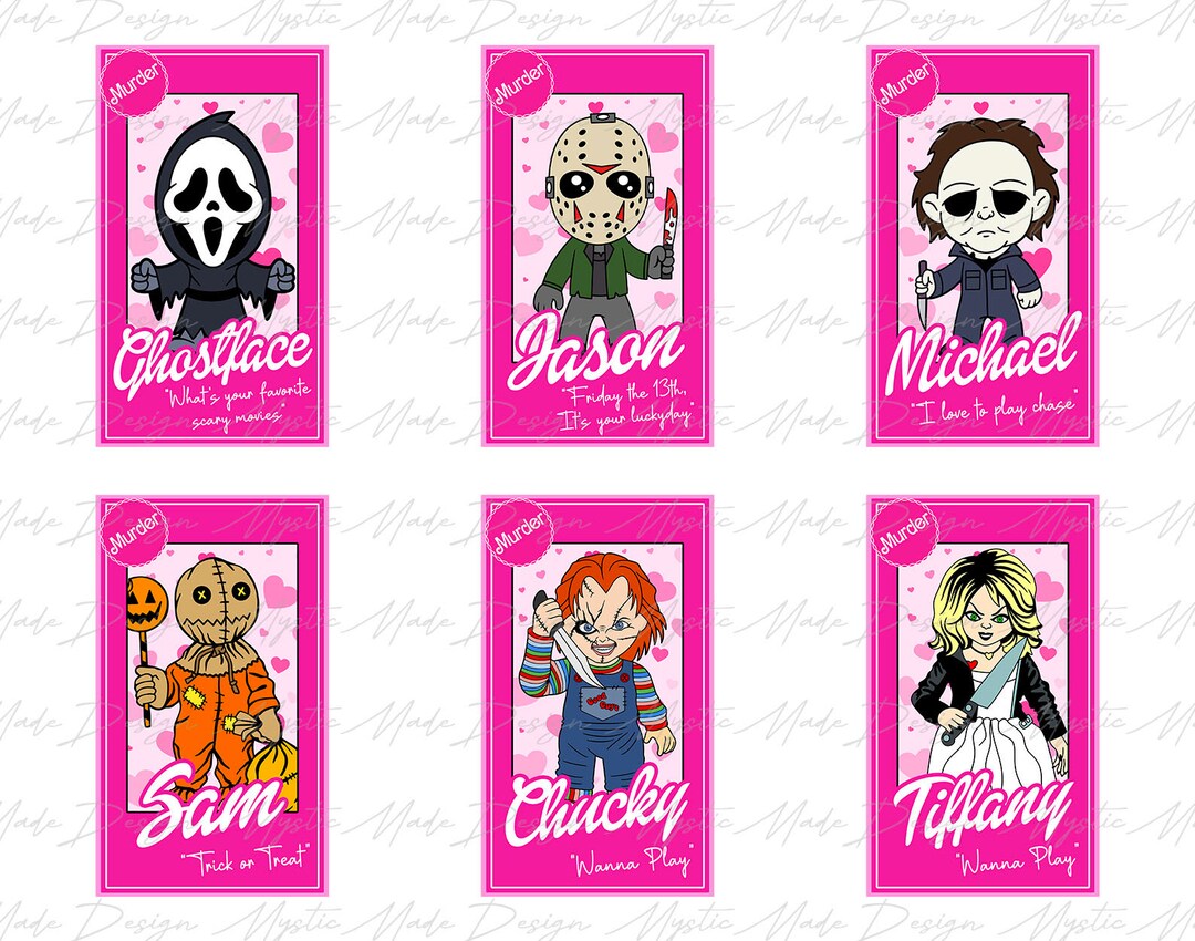 Horror Characters Png, Pink Halloween Png, Movies Characters Png ...