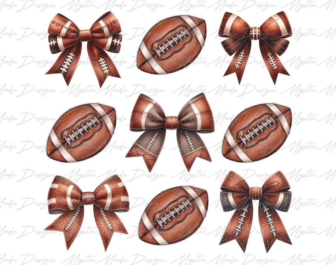 Coquette Football Png, Football Bow Png, Football Mom Png, Football Png ...