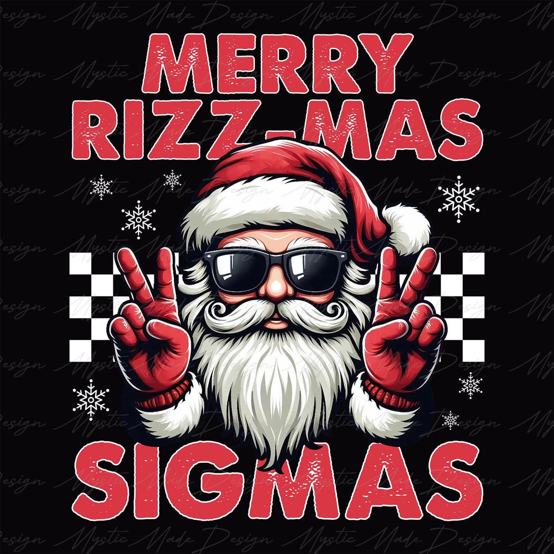 Skibidi Rizzmas Christmas Png, Funny Santa Christmas Design, Santa Bruh ...