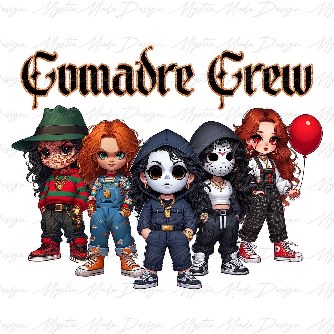 Comadre Crew Horror Movie Png, Girls Movie Killer Png, Halloween Horror ...