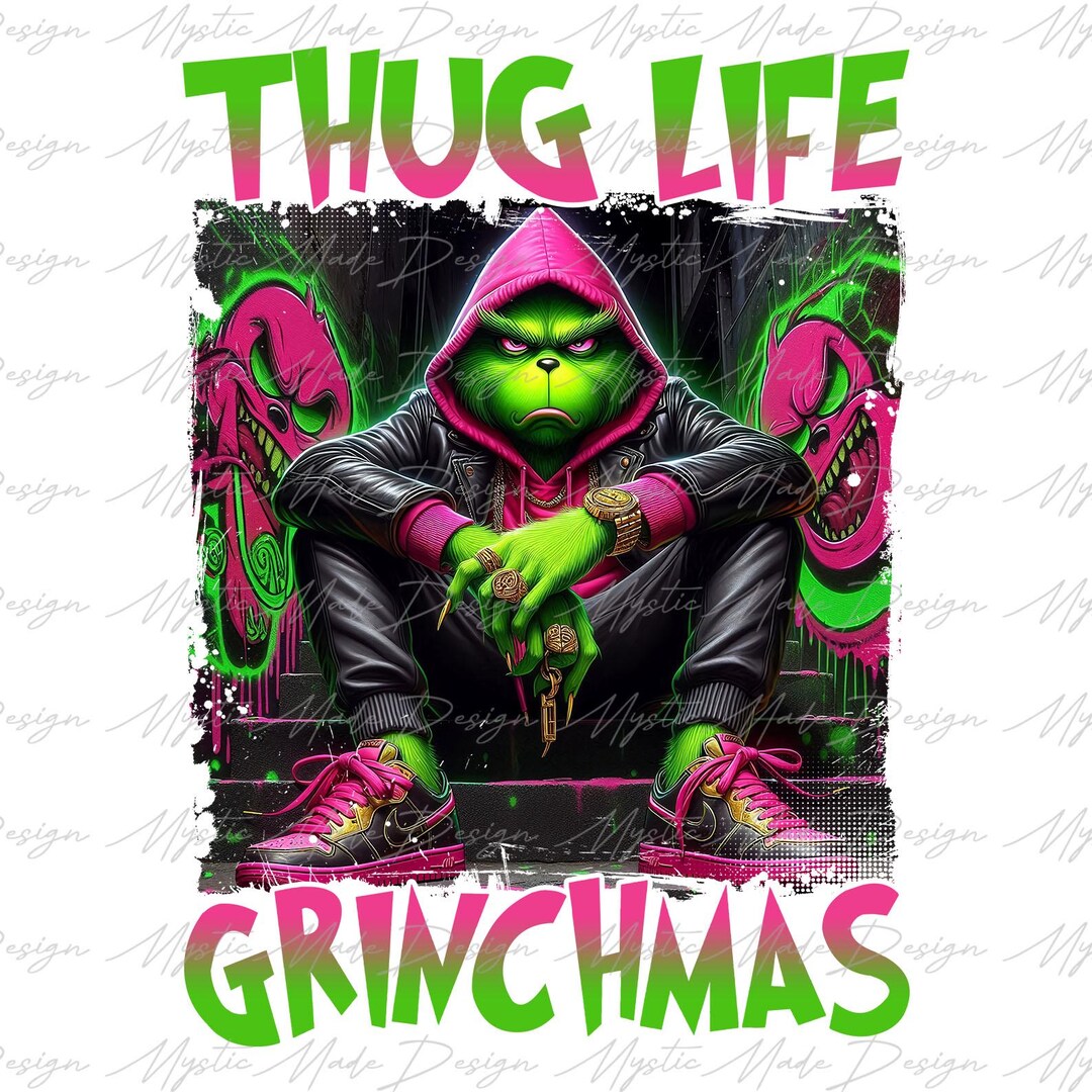 Thug Life Christmas Characters Png, Merry Christmas Png, Christmas Png ...