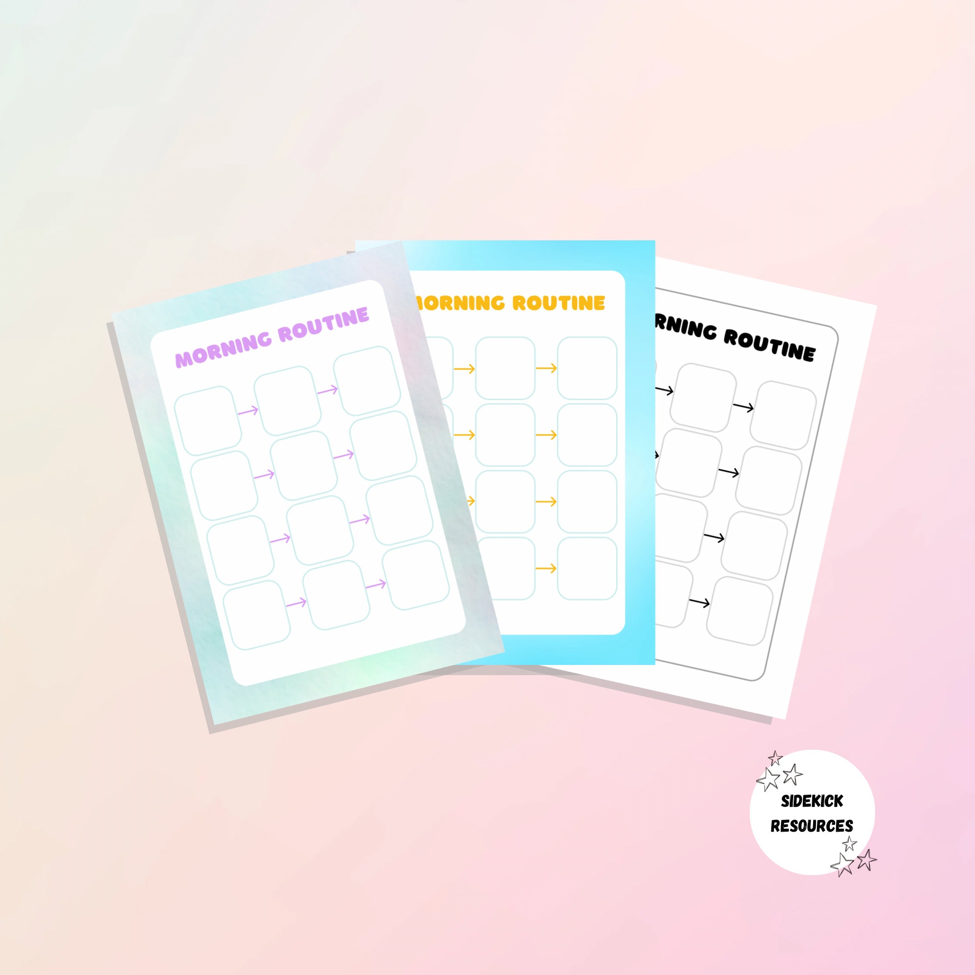 Early Years Morning Routine Chart Digital Printable PDF - Etsy