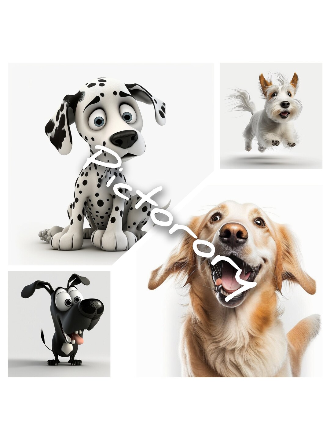 Puppy. Daft Dogs. Cute. Clipart Bundle - 20+ High Quality PNG Images ...