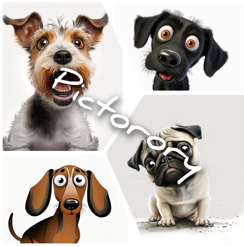 Puppy. Daft Dogs. Cute. Clipart Bundle - 20+ High Quality PNG Images ...