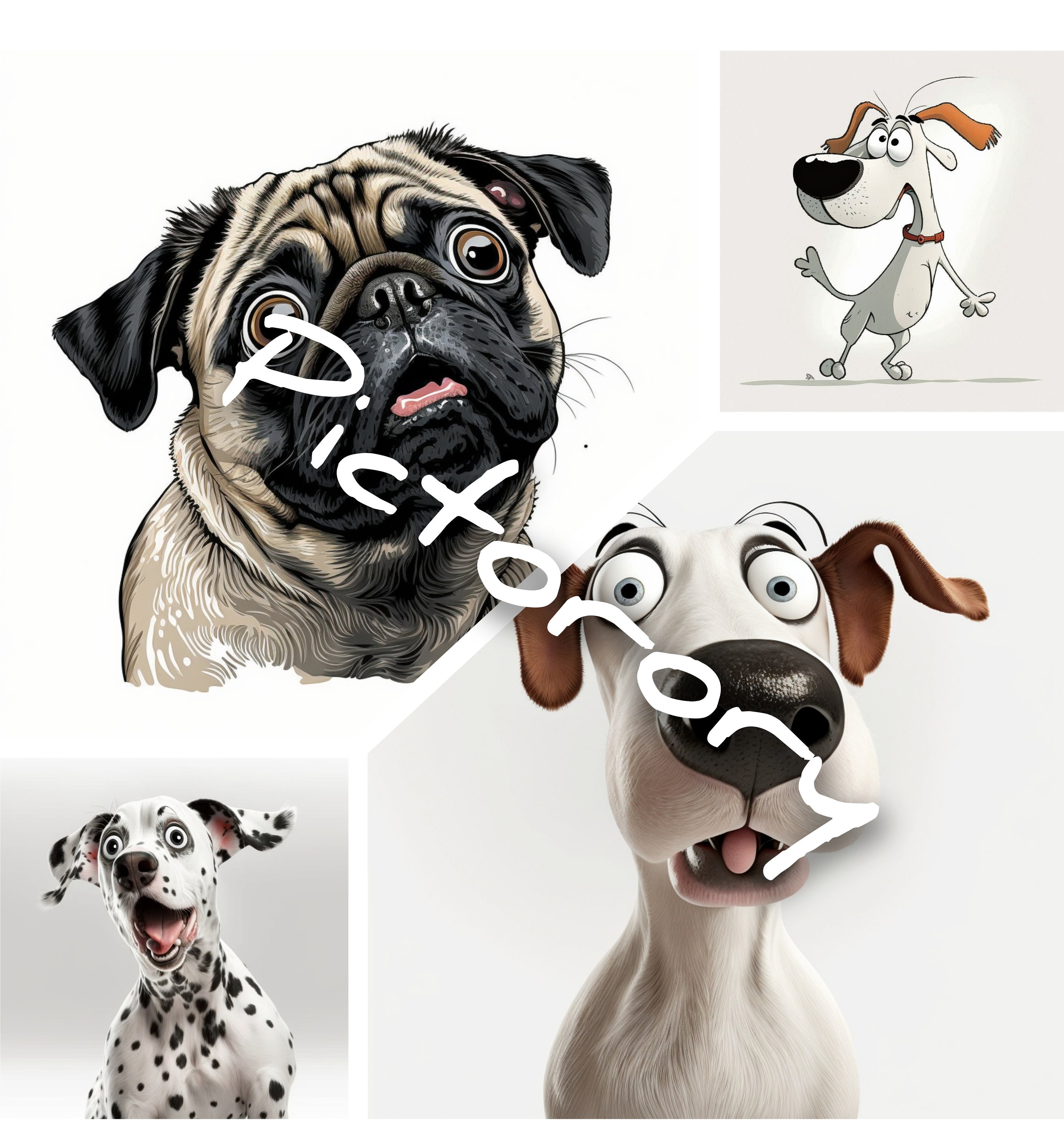Puppy. Daft Dogs. Cute. Clipart Bundle - 20+ High Quality PNG Images ...