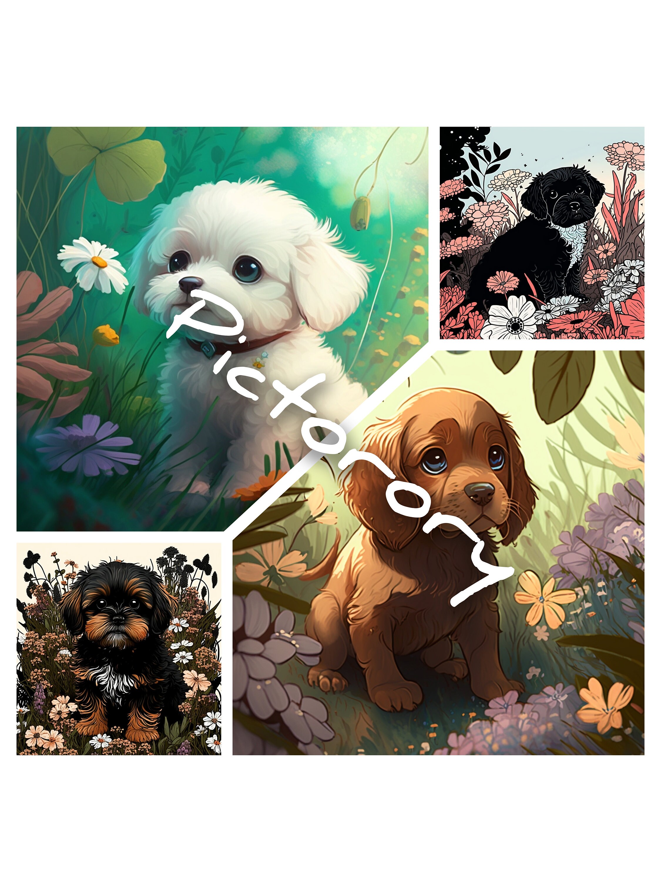 Puppy. Puppies. Dogs Cute. Clipart Bundle - 20+ High Quality PNG ...