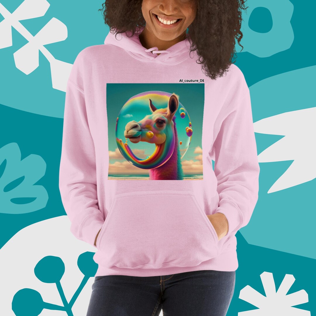 Fancy LGBTQ Hoodie by Ai_couture_de Rainbow Lama Diversity: We Are All ...
