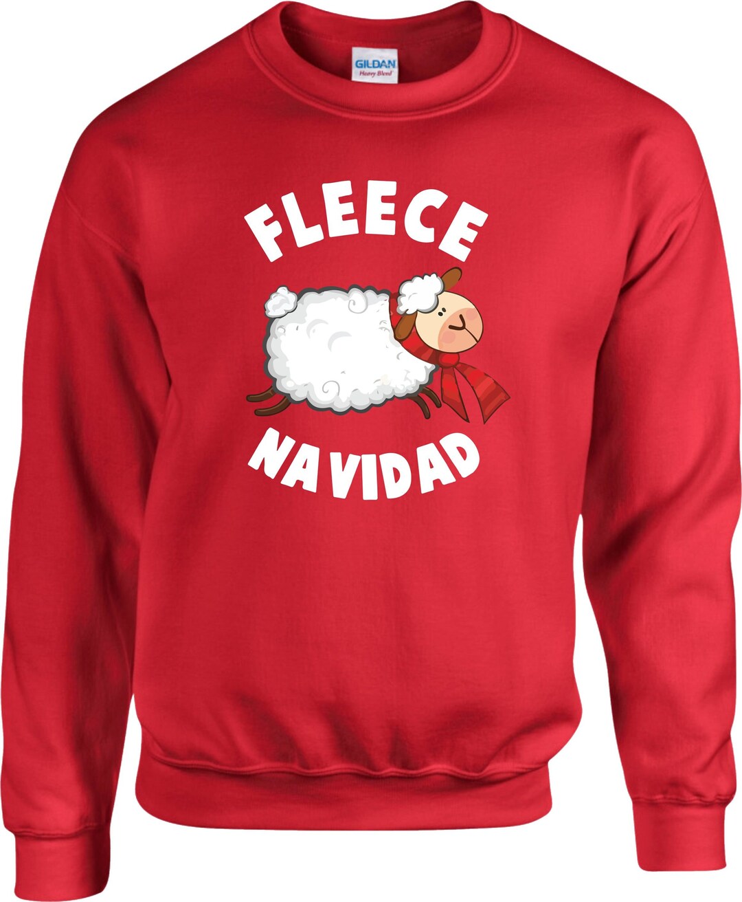 Fleece Navidad Funny Christmas Sheep Sweatshirt, Best Family Christmas ...