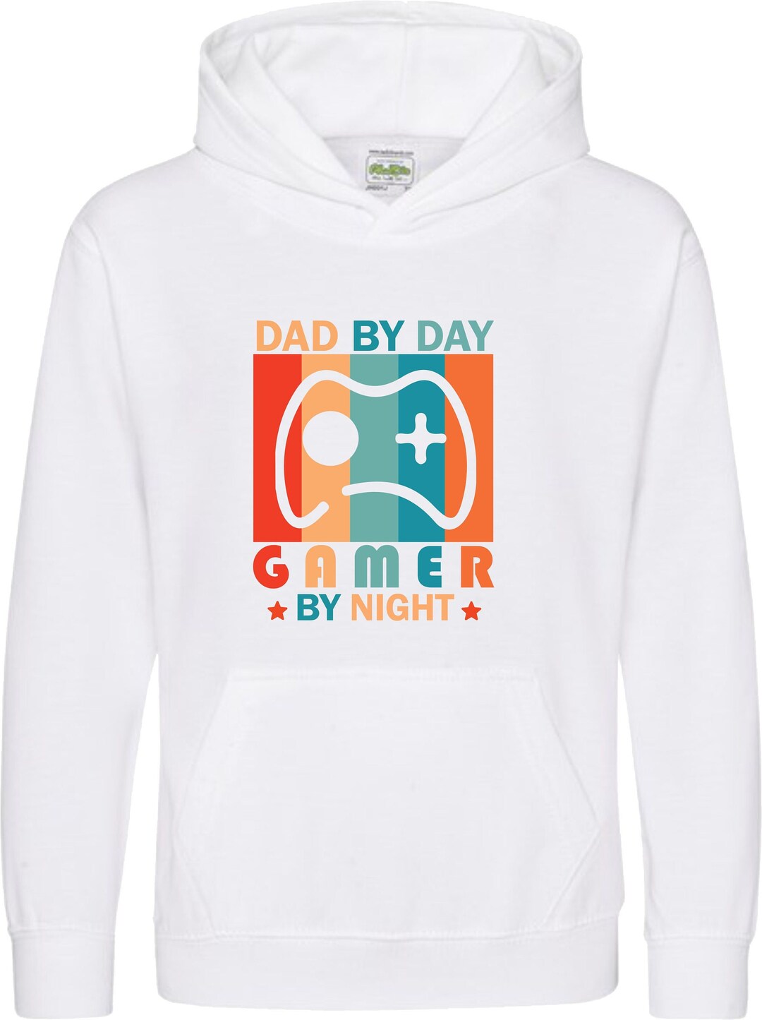 Dad by Day Gamer by Night Hood, Gamer Dad Top, Funny Dad Hood Top ...